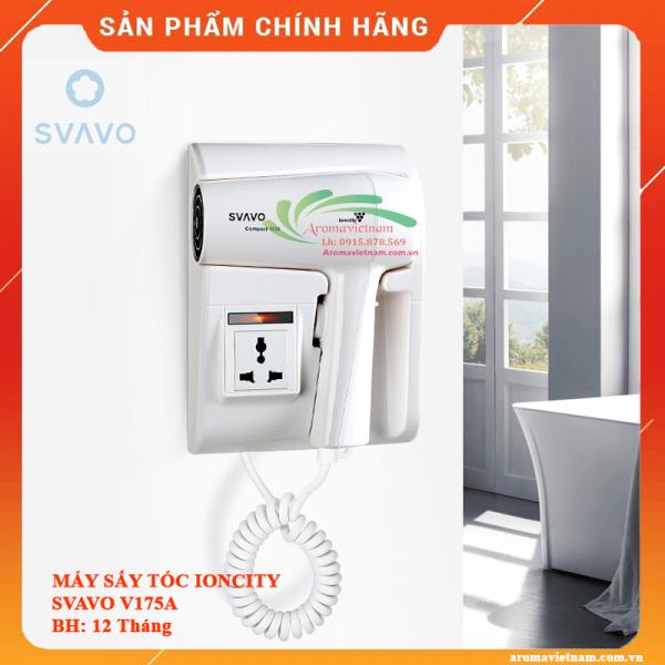Máy sấy tóc treo tường cao cấp SVAVO V175A (có ion) – CTY AROMA VIỆT NAM